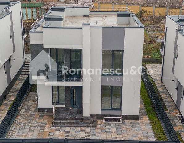 Casa în stil Hi-Tech, 210 mp+ 3 ari, variantă albă, Râșcani. - case