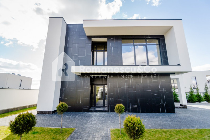 Casă stil Hi Tech, 190 mp+ 5 ari, Durlești, zonă nouă! - case